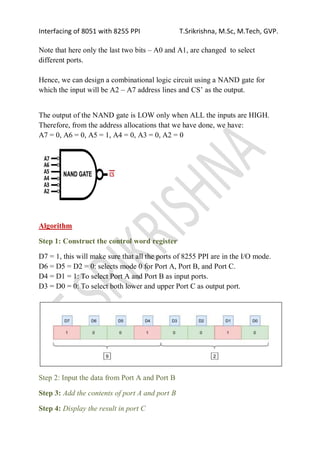 Interfacing of 8051 with 8255 Programmable Peripheral Interface.pdf