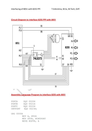 Interfacing of 8051 with 8255 Programmable Peripheral Interface.pdf