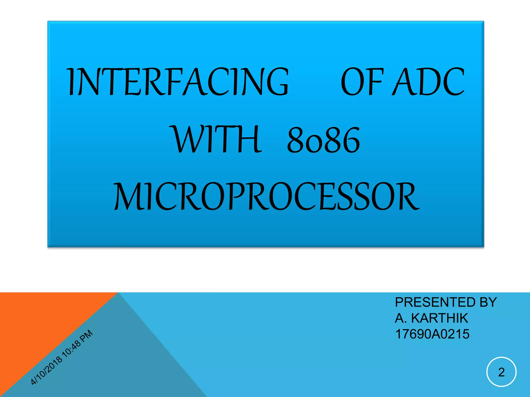 Interfacing of ADC 0808 | PPTX | Computer Peripherals | Computing