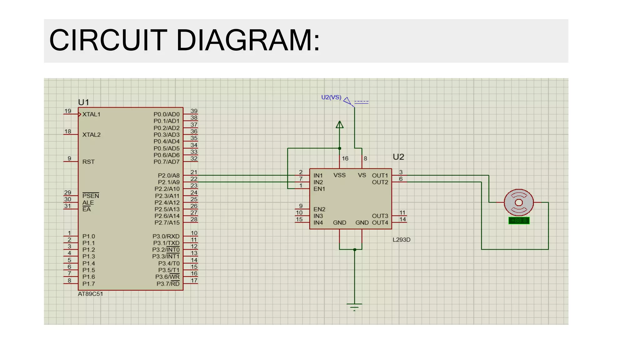 Interfacing of dc motor with 8051 micro controller ,L293D | PPTX