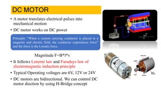 Interfacing of dc motor with 8051 micro controller ,L293D | PPTX