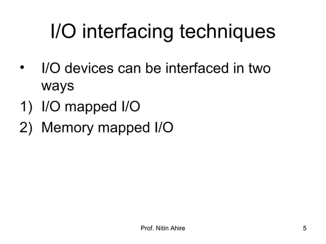 Interfacing of io device to 8085 | PPT | Computer Peripherals | Computing