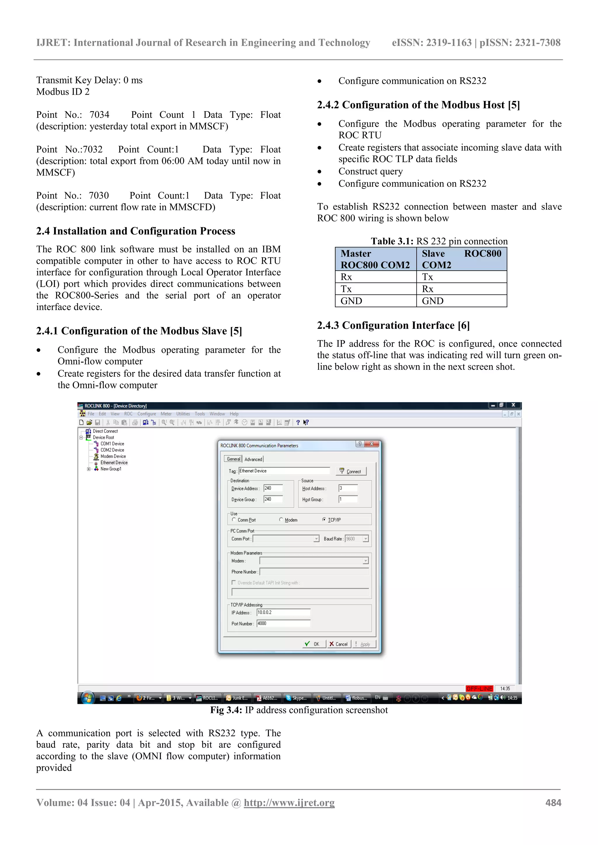 Interfacing omni flow computer to remote operation controller (roc) remote terminal unit (rtu ...