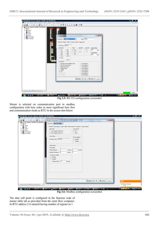 Interfacing omni flow computer to remote operation controller (roc) remote terminal unit (rtu ...