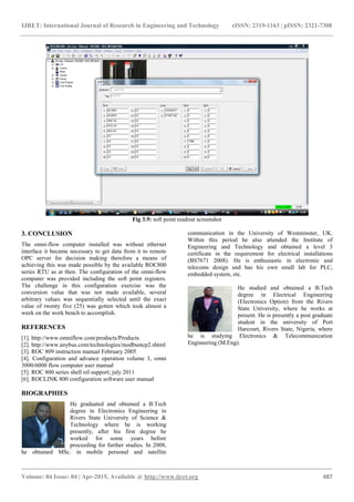 Interfacing omni flow computer to remote operation controller (roc ...