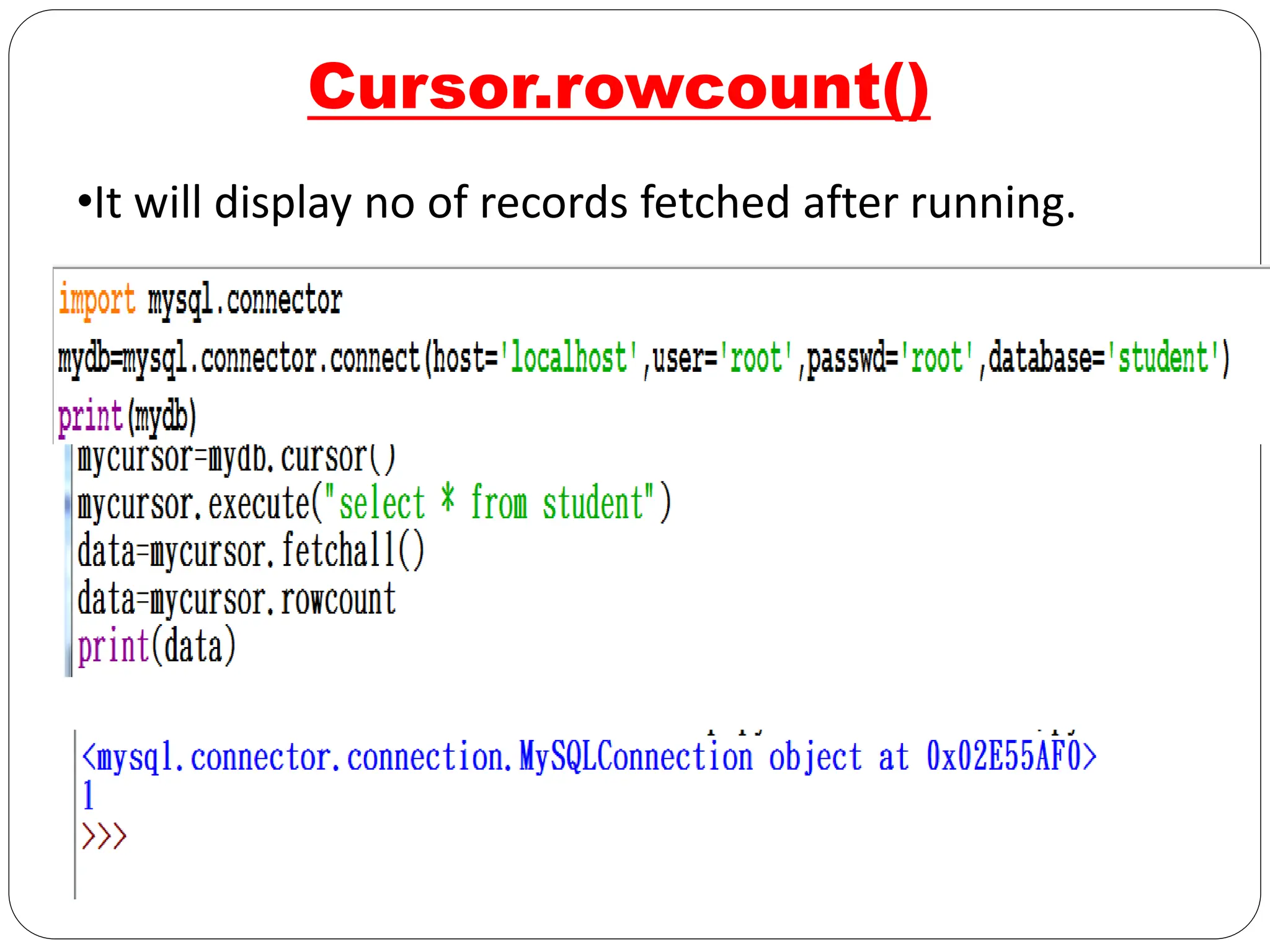 Interfacing python to mysql (11363255151).pptx Interfacing python to mysql (11363255151).pptx