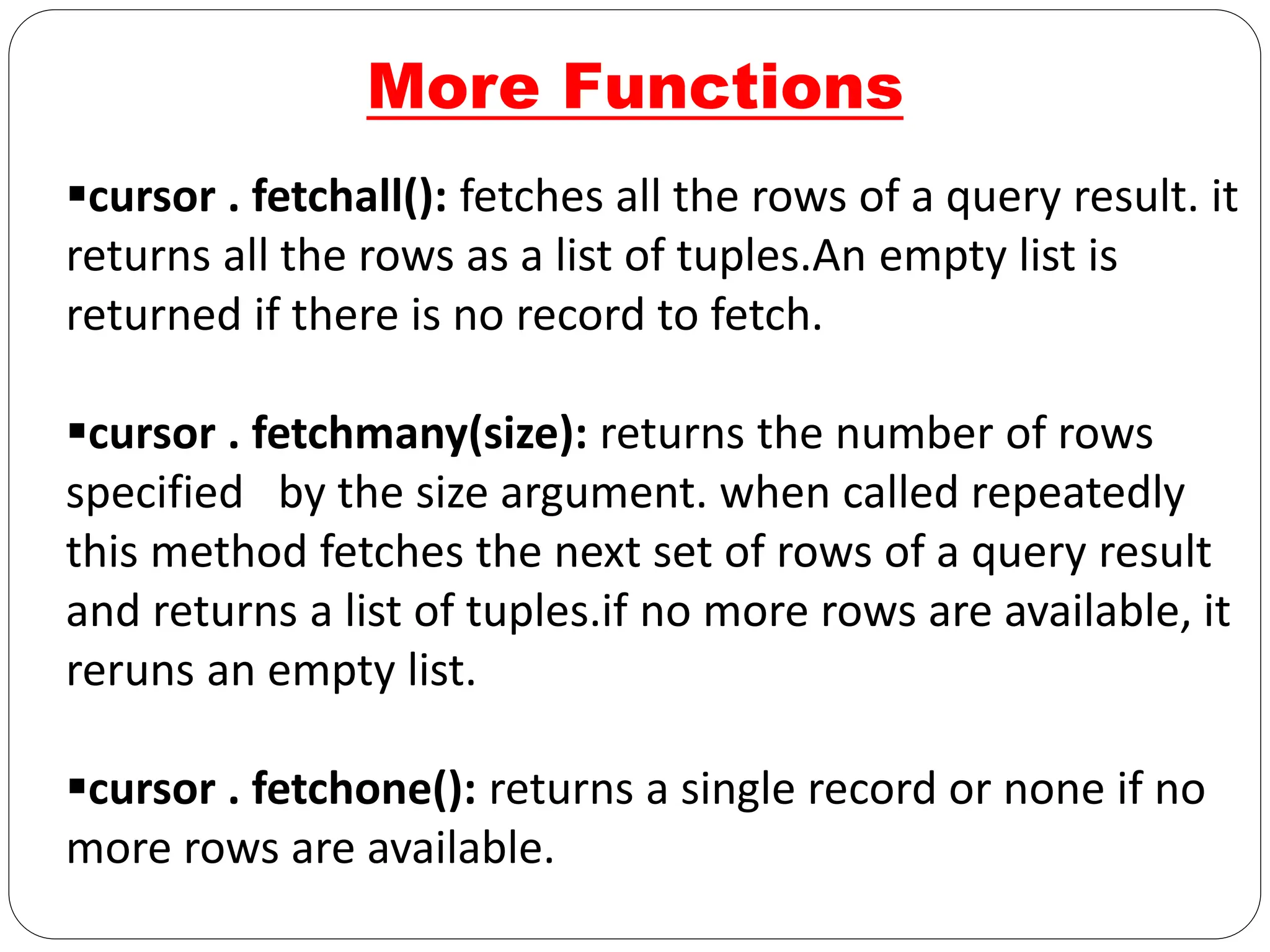 Interfacing python to mysql (11363255151).pptx Interfacing python to mysql (11363255151).pptx