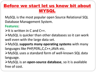 Interfacing python to mysql (11363255151).pptx