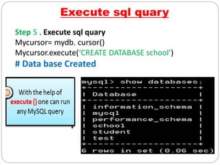 Interfacing python to mysql (11363255151).pptx