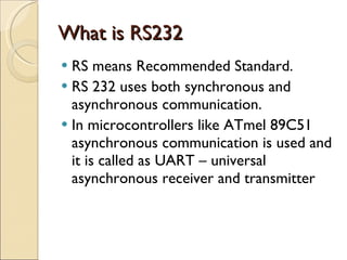 Interfacing rs232 | PPT