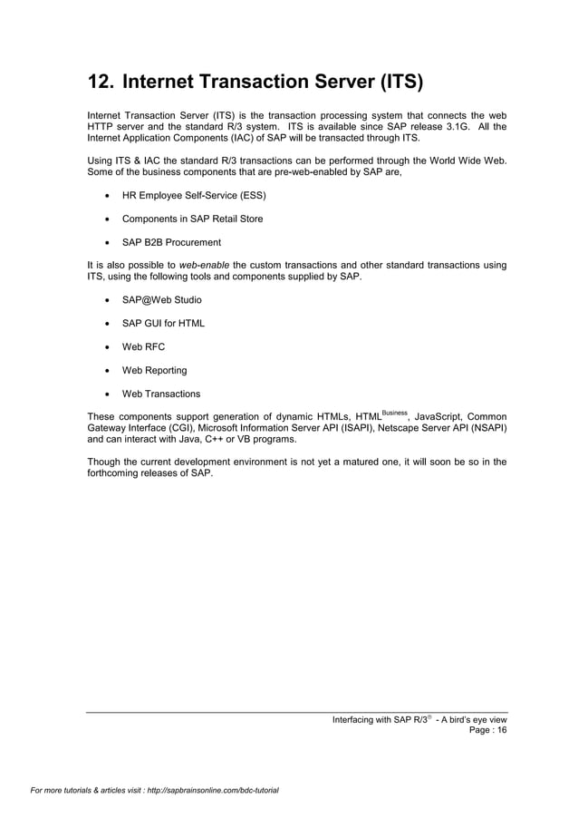Interfacing sap - BDC | PDF
