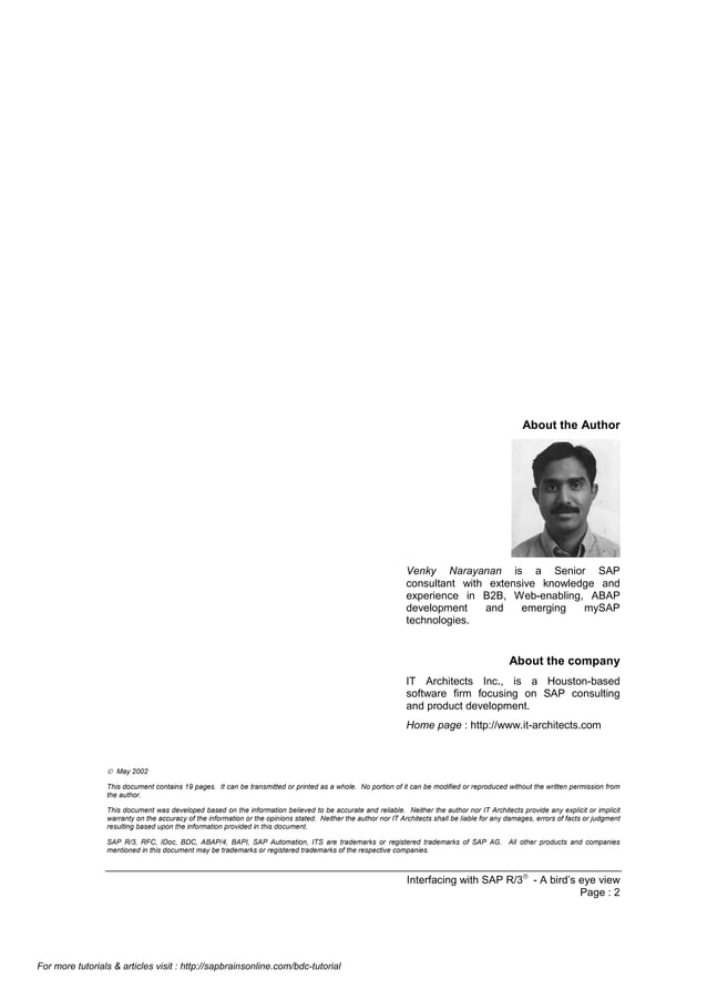 Interfacing Sap Bdc Pdf