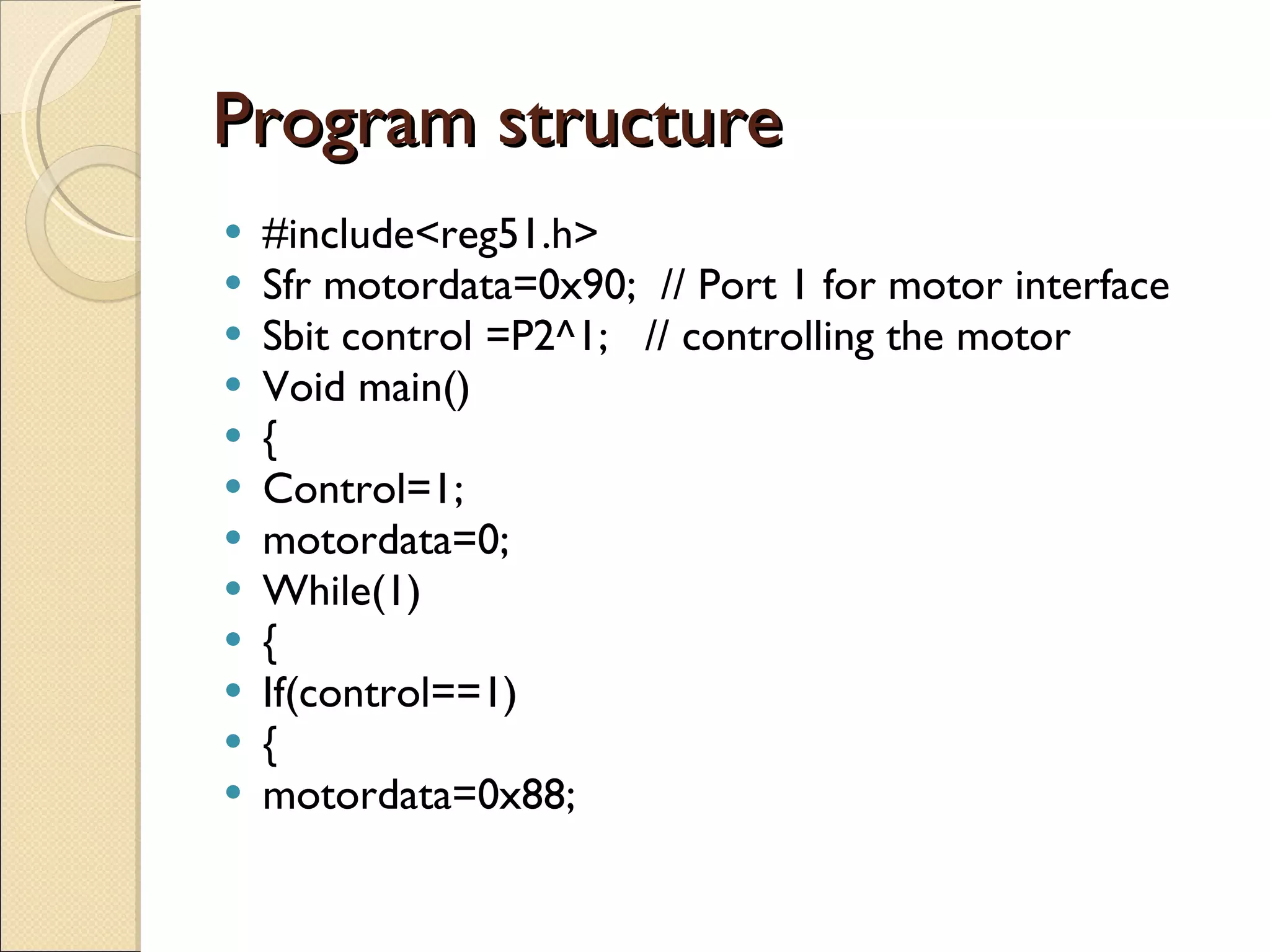 Interfacing stepper motor | PPT