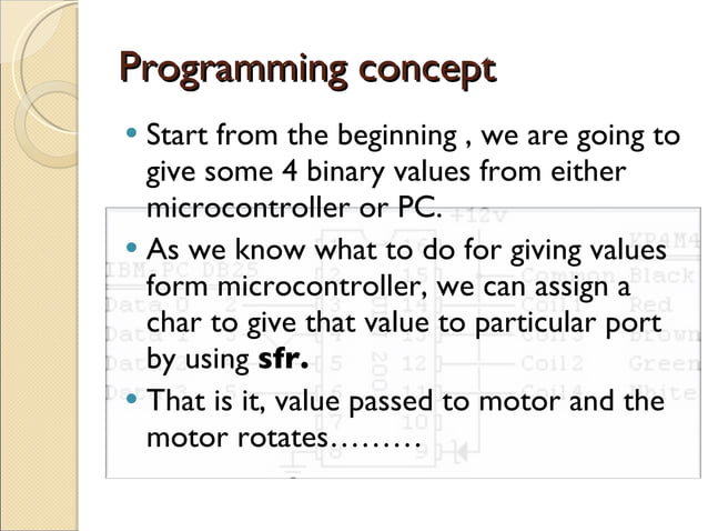 Interfacing stepper motor | PPT