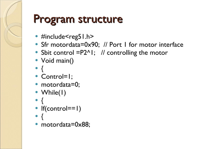 Interfacing stepper motor | PPT