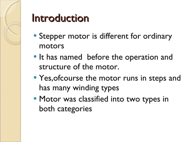Interfacing stepper motor | PPT