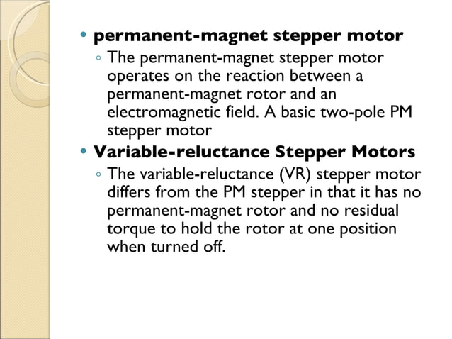 Interfacing stepper motor | PPT