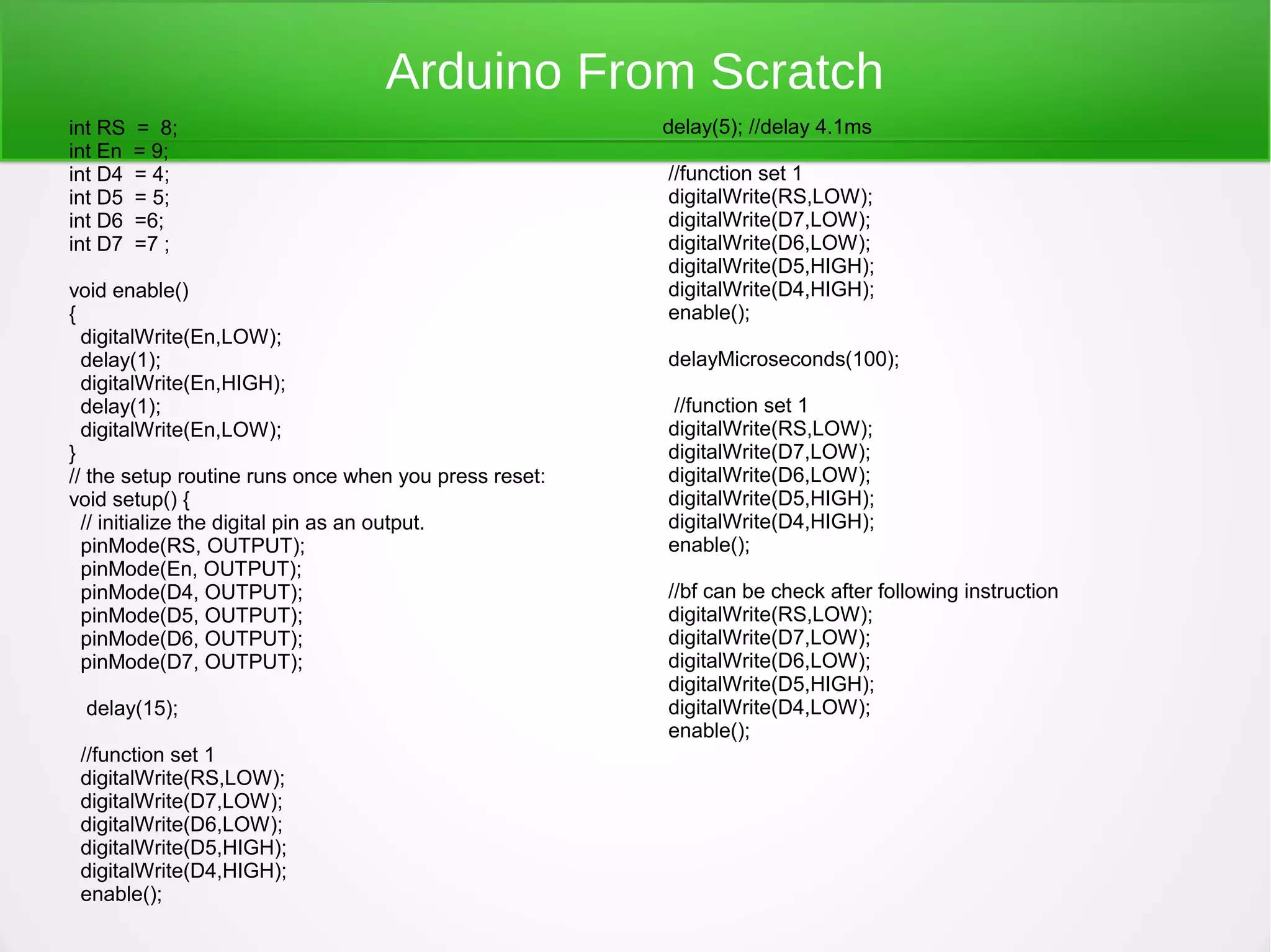 Interfacing to lcd with arduino | ODP | IT and Internet Support | Internet