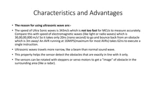 Interfacing ultrasonic rangefinder with avr mc us | PPT