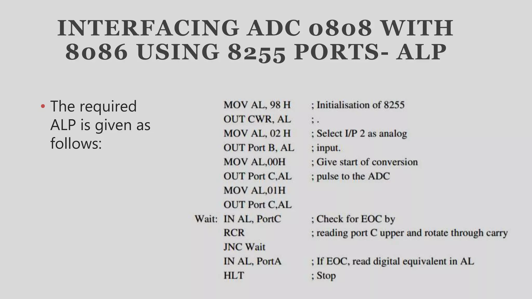 Interfacing with peripherals: analog to digital converters and digital ...