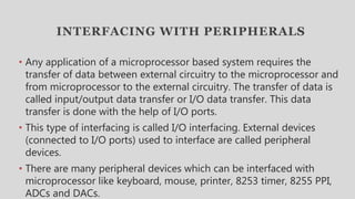 Interfacing with peripherals: analog to digital converters and digital ...