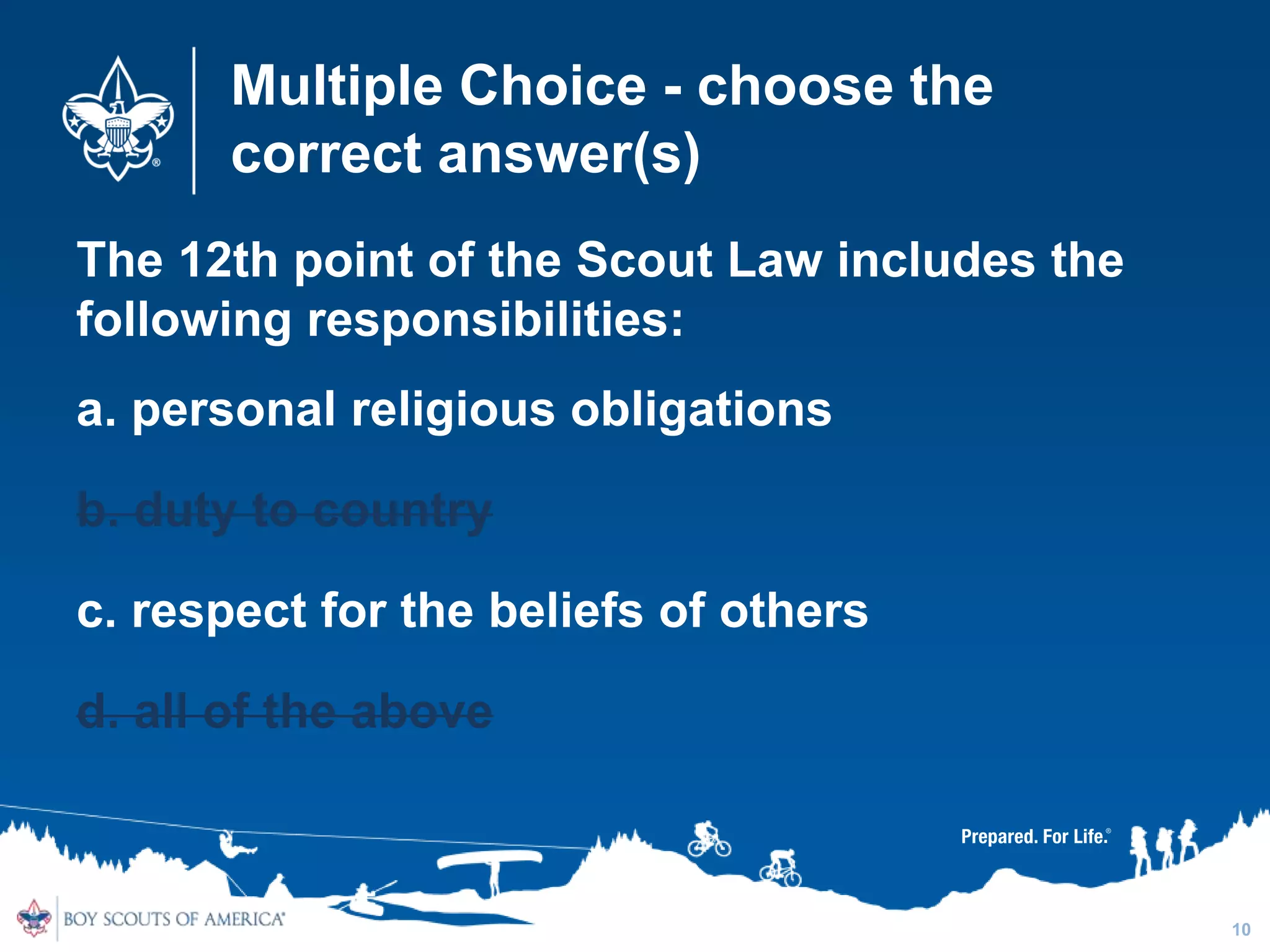 Interfaith Worship Services in Scouting | PPTX