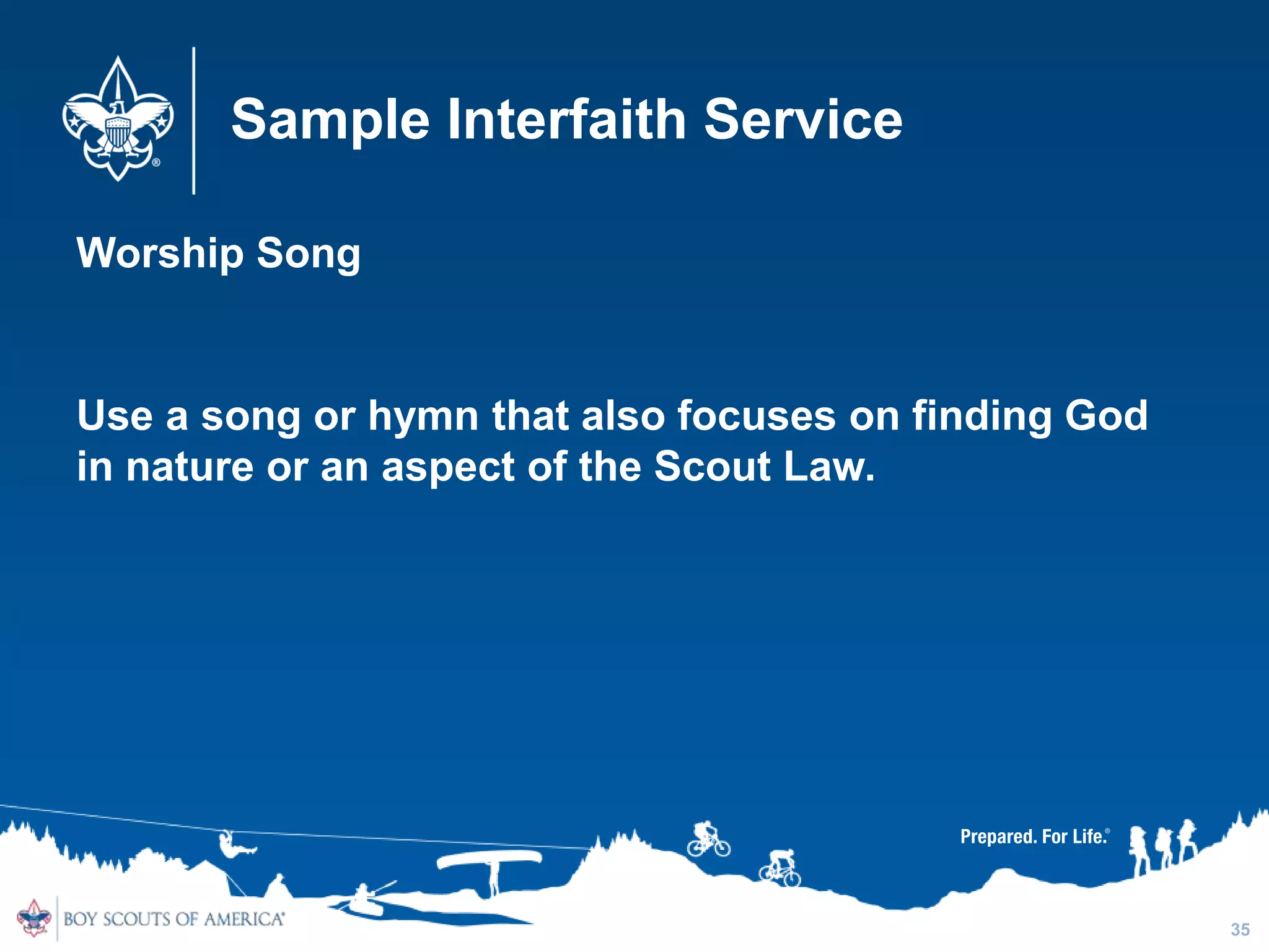 Interfaith Worship Services in Scouting | PPTX