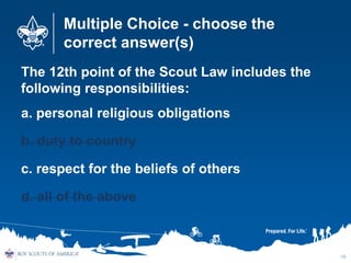 Interfaith Worship Services in Scouting | PPTX