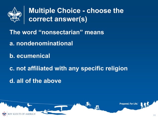 Interfaith Worship Services in Scouting | PPTX