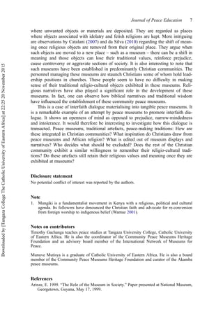 Interfaith dialogue | PDF | Museums & Galleries | Attractions