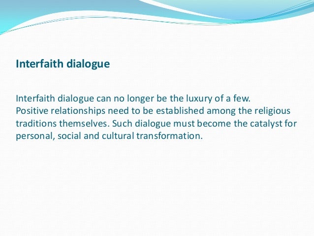 Interfaith dialogue dr gerard hall