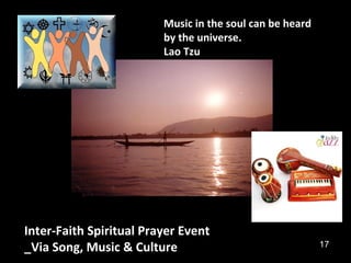 Inter faith prayer through music & cultural appreciation | PPT