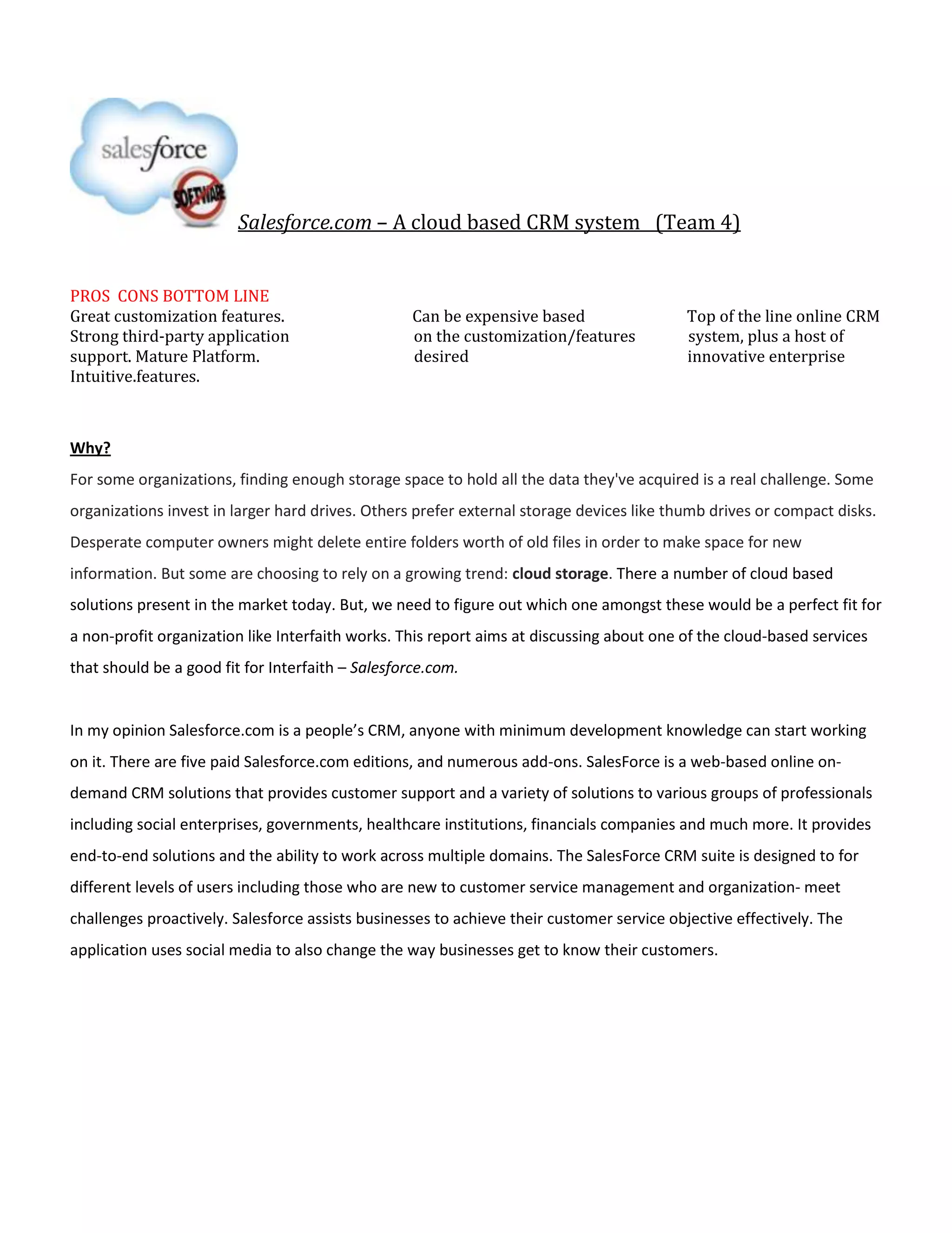 Salesforce Pros And Cons Pdf