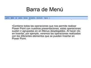 Interfaz de Power Point | PPT