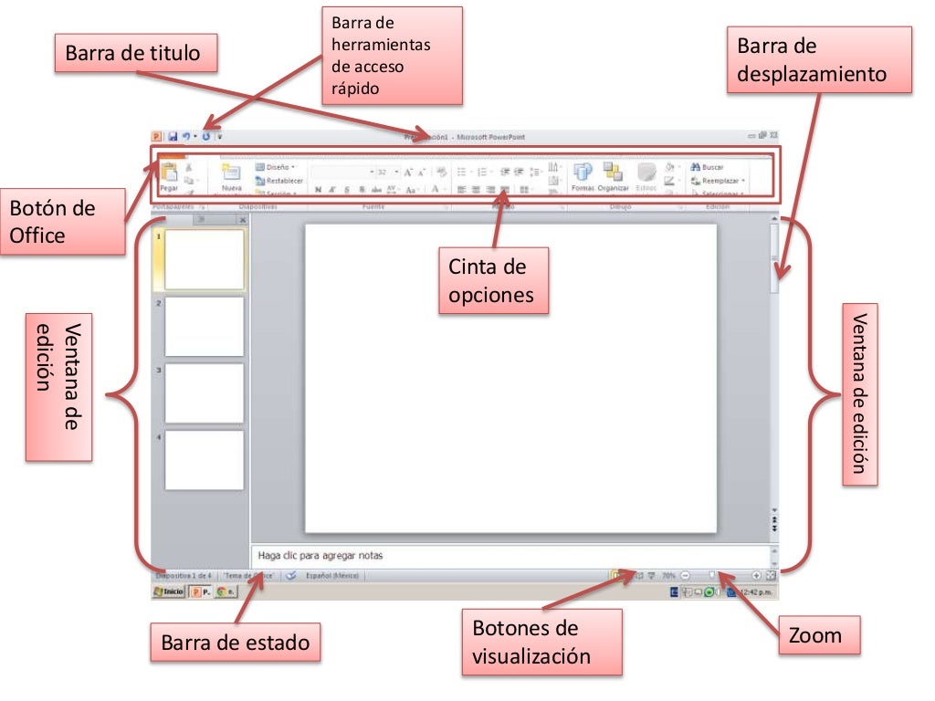 Interfaz de power point