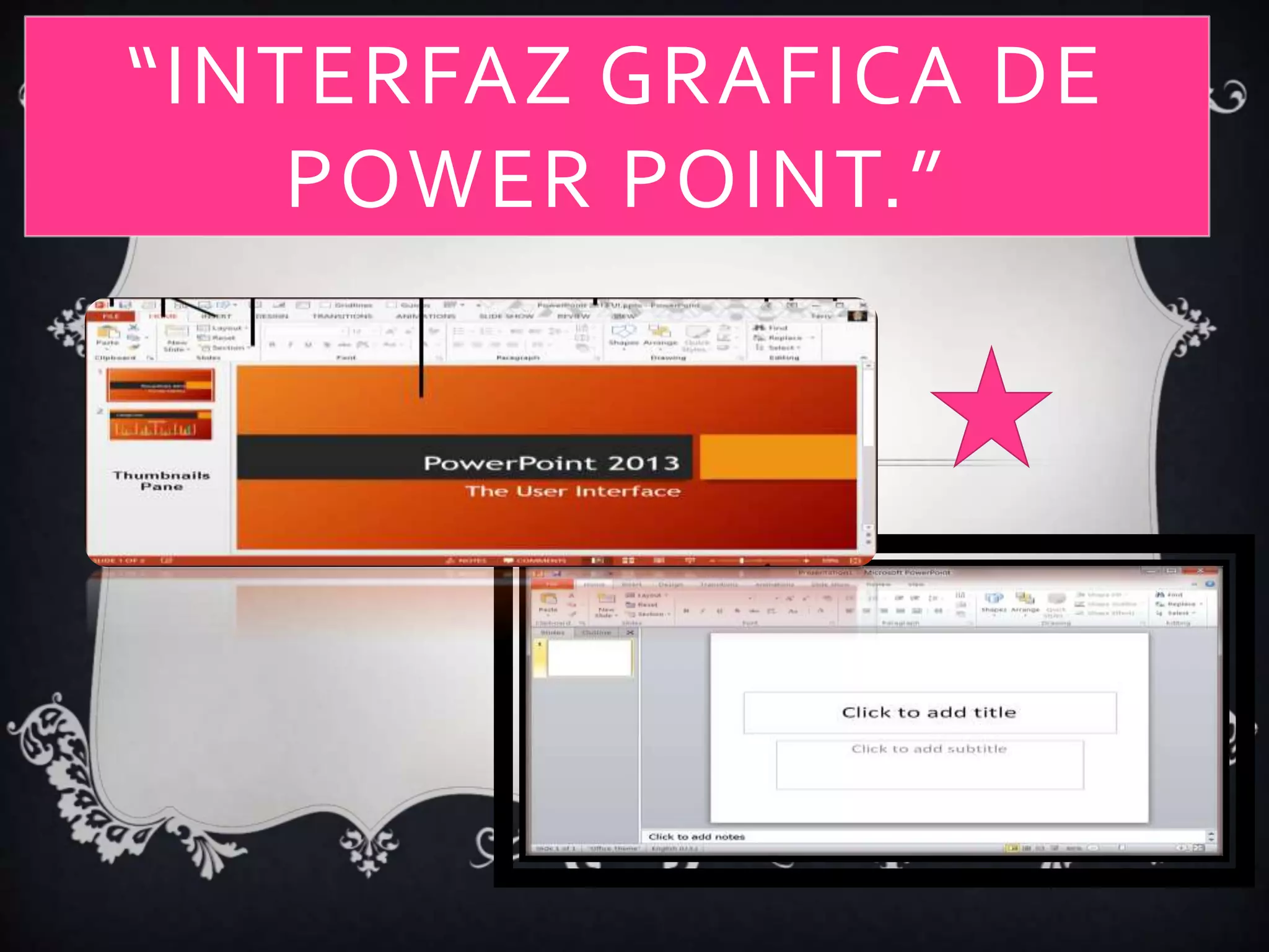 Interfaz grafica de power point | PPTX