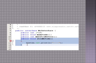 Interfaces en java | PPTX