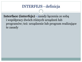 Interfejsy | PPT