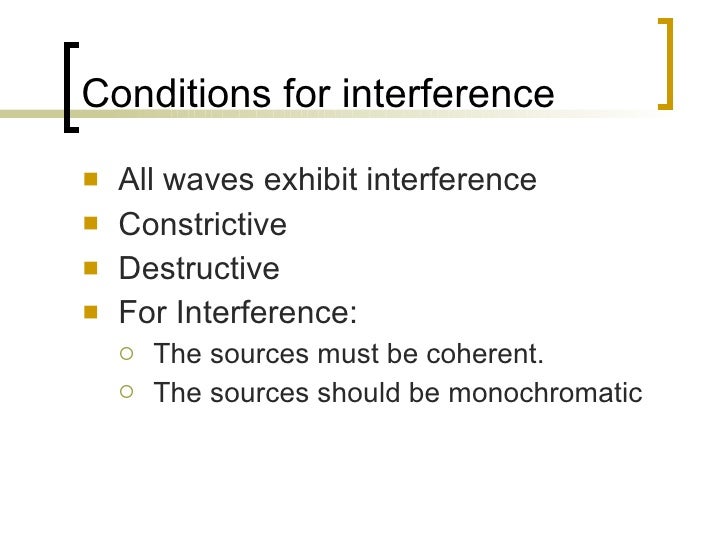 Interference Meaning