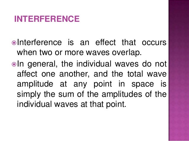 Interference Meaning