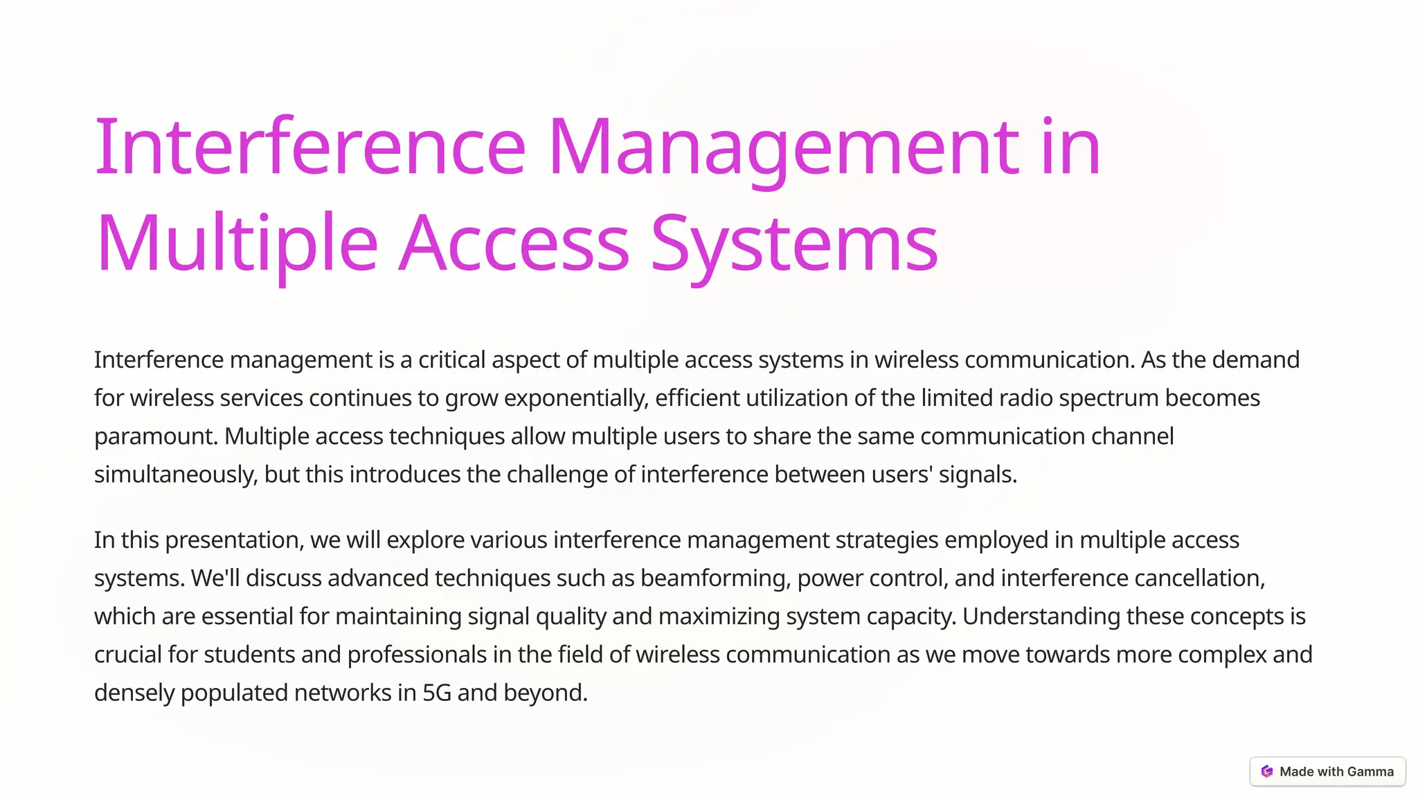 Interference-Management-in-Multiple-Access-Systems.pptx