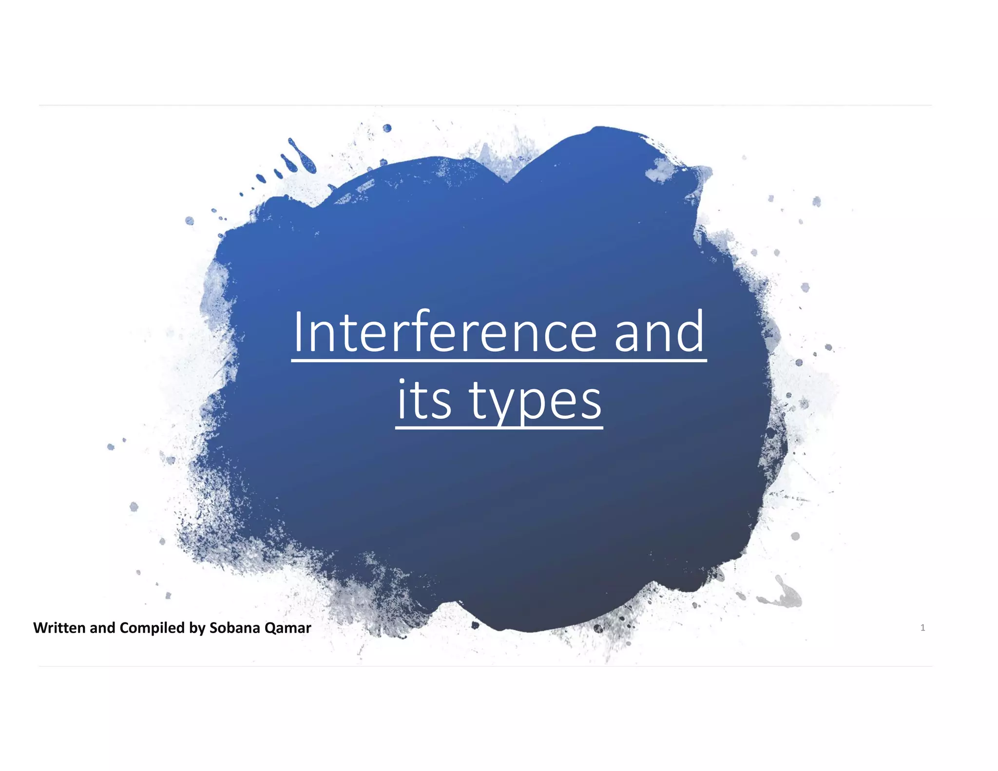 Interference and its types | PDF
