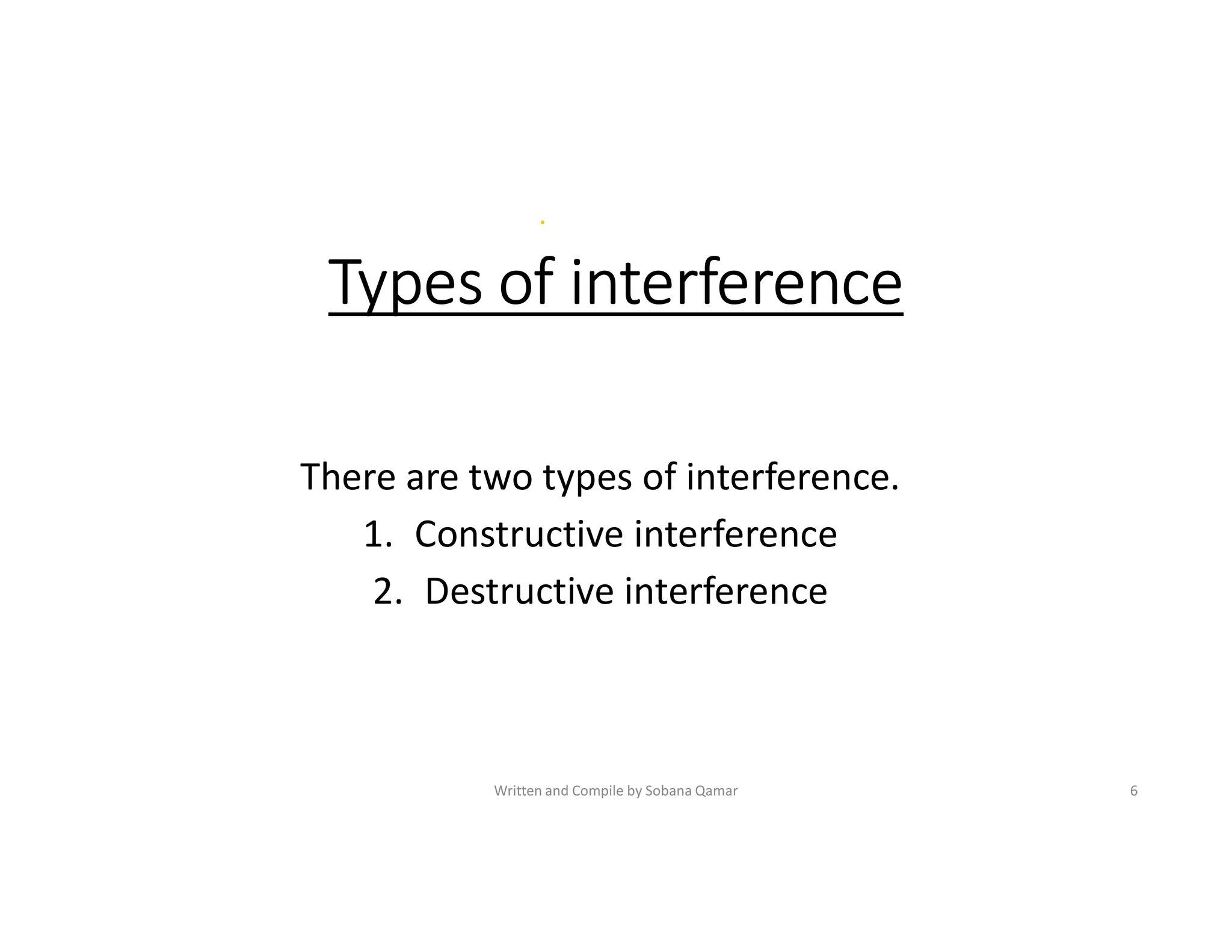 Interference and its types | PDF