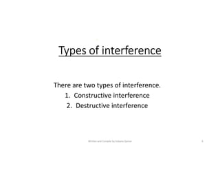 Interference and its types | PDF