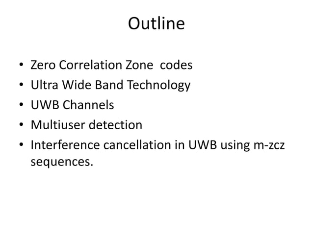 Interference cancellation in uwb systems | PPTX | Technology & Computing