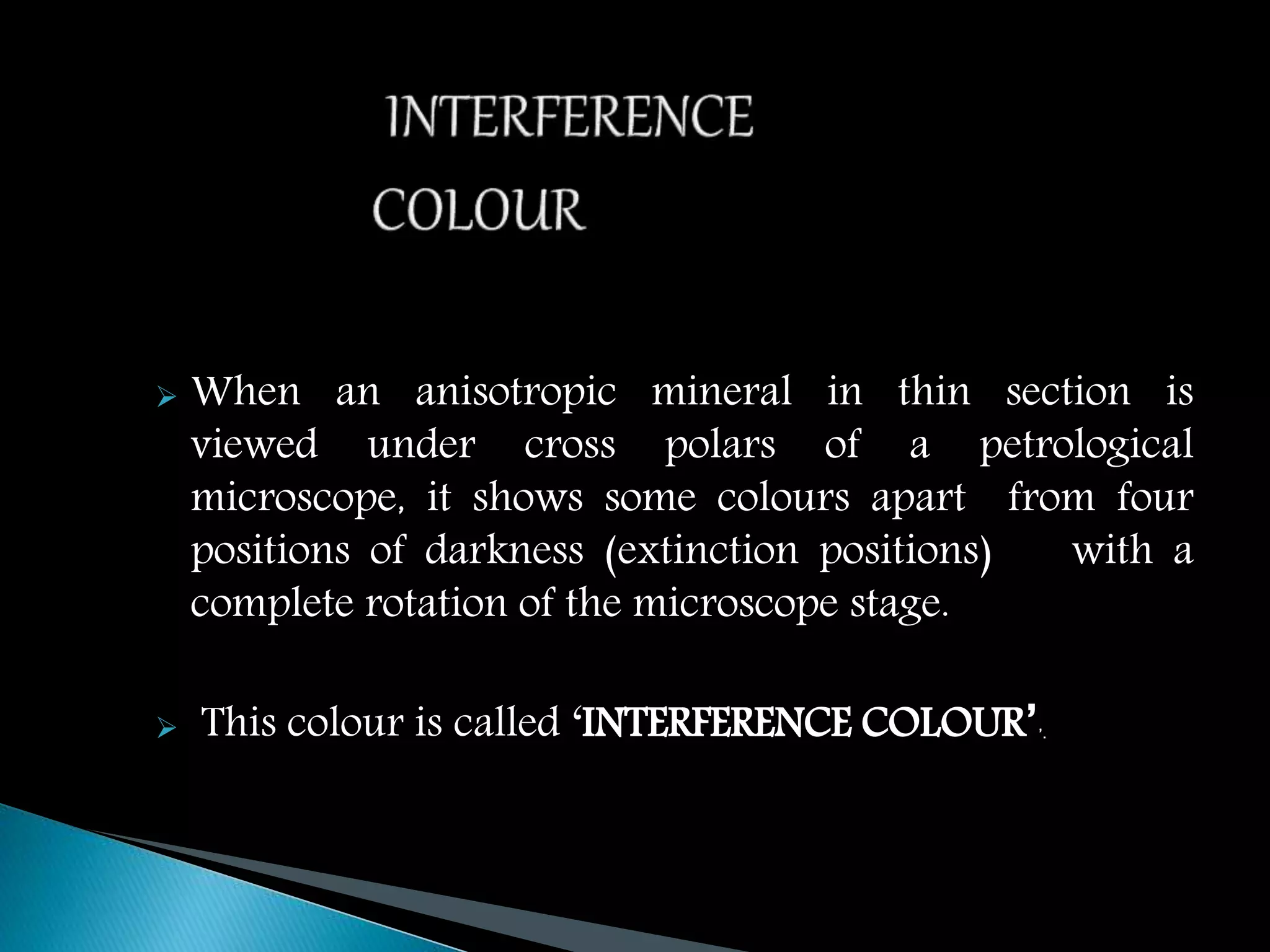 Interference colour and interference figures | PPTX
