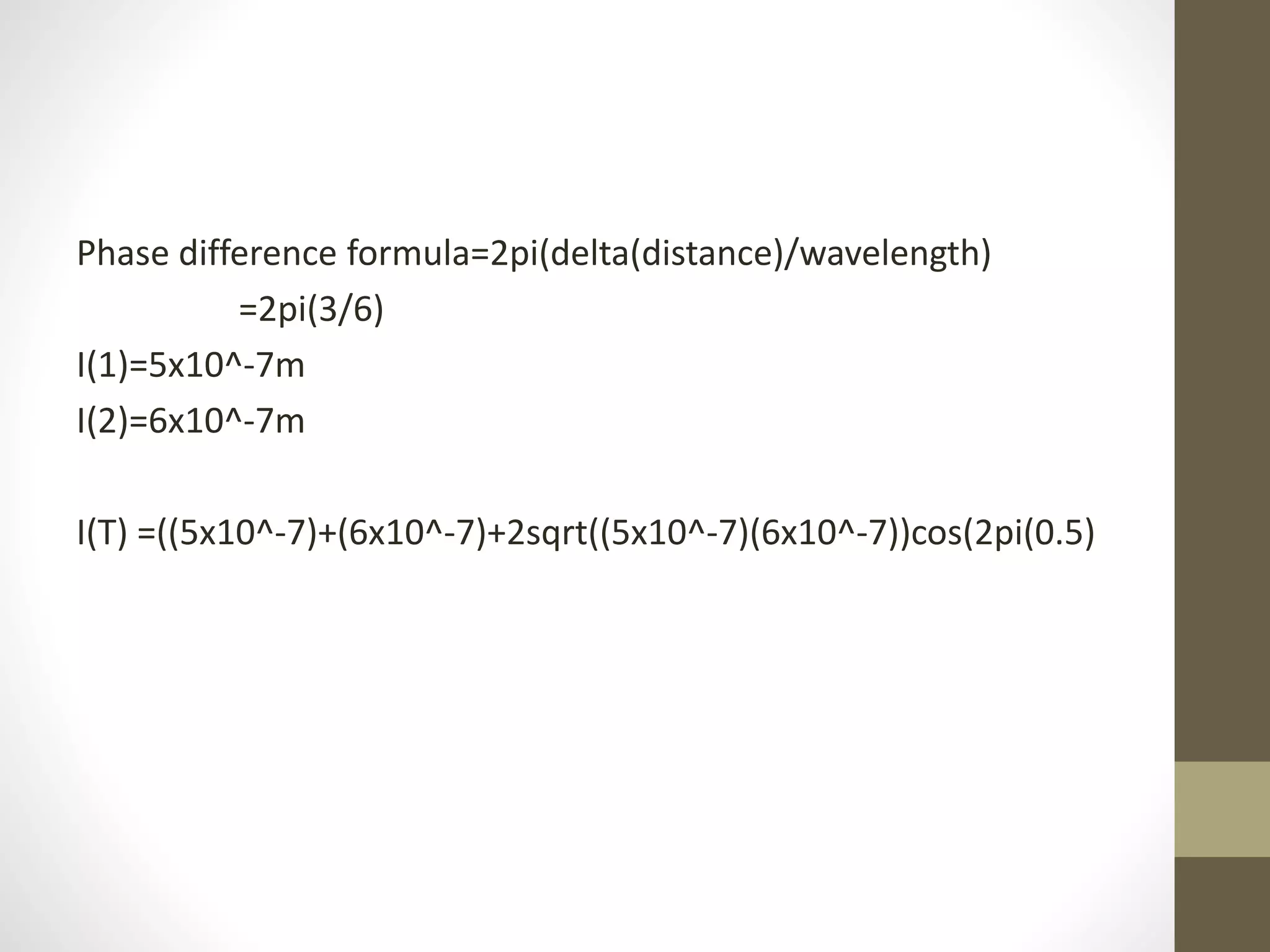 Interference light physics | PPT