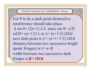 Interference of light waves | PPTX | Physics | Science