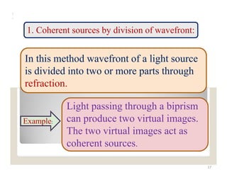 Interference of light waves | PPTX | Physics | Science