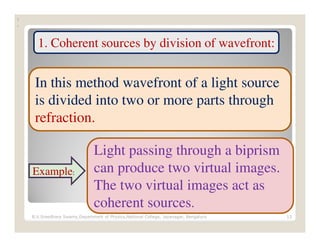 Interference of light presentation | PDF